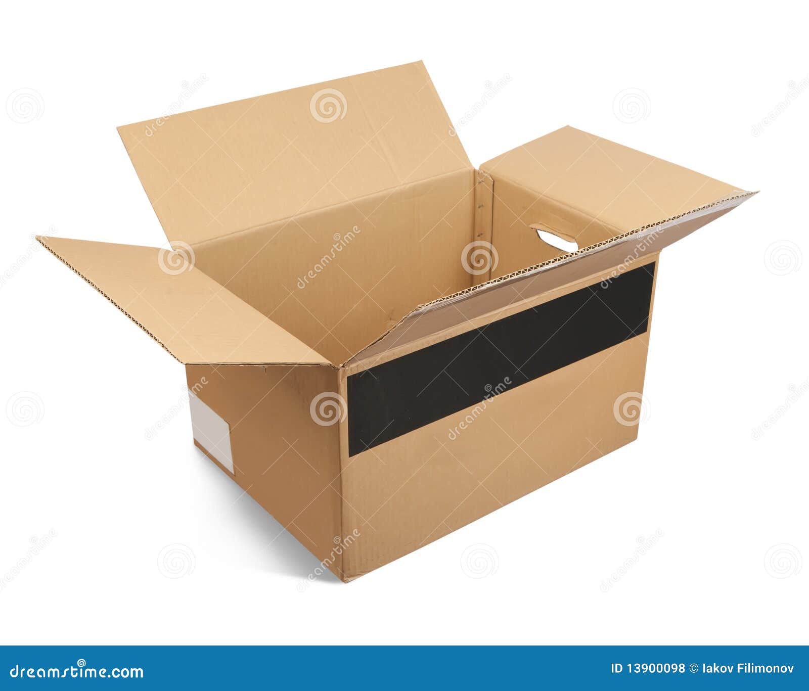 Cardboard box stock photo. Image of crate, packaging - 13900098