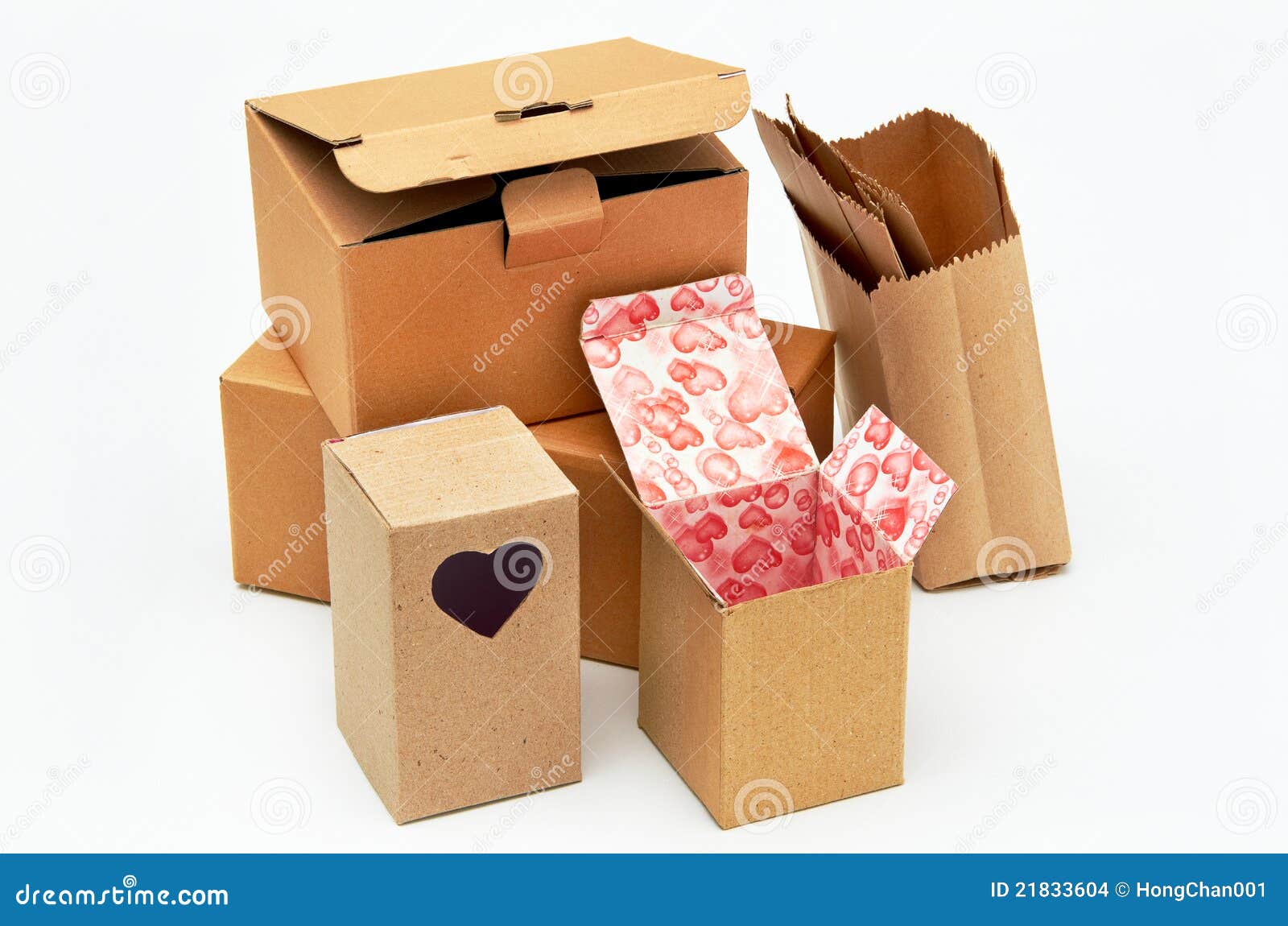 Cardboard box stock photo. Image of container, packaging - 21833604
