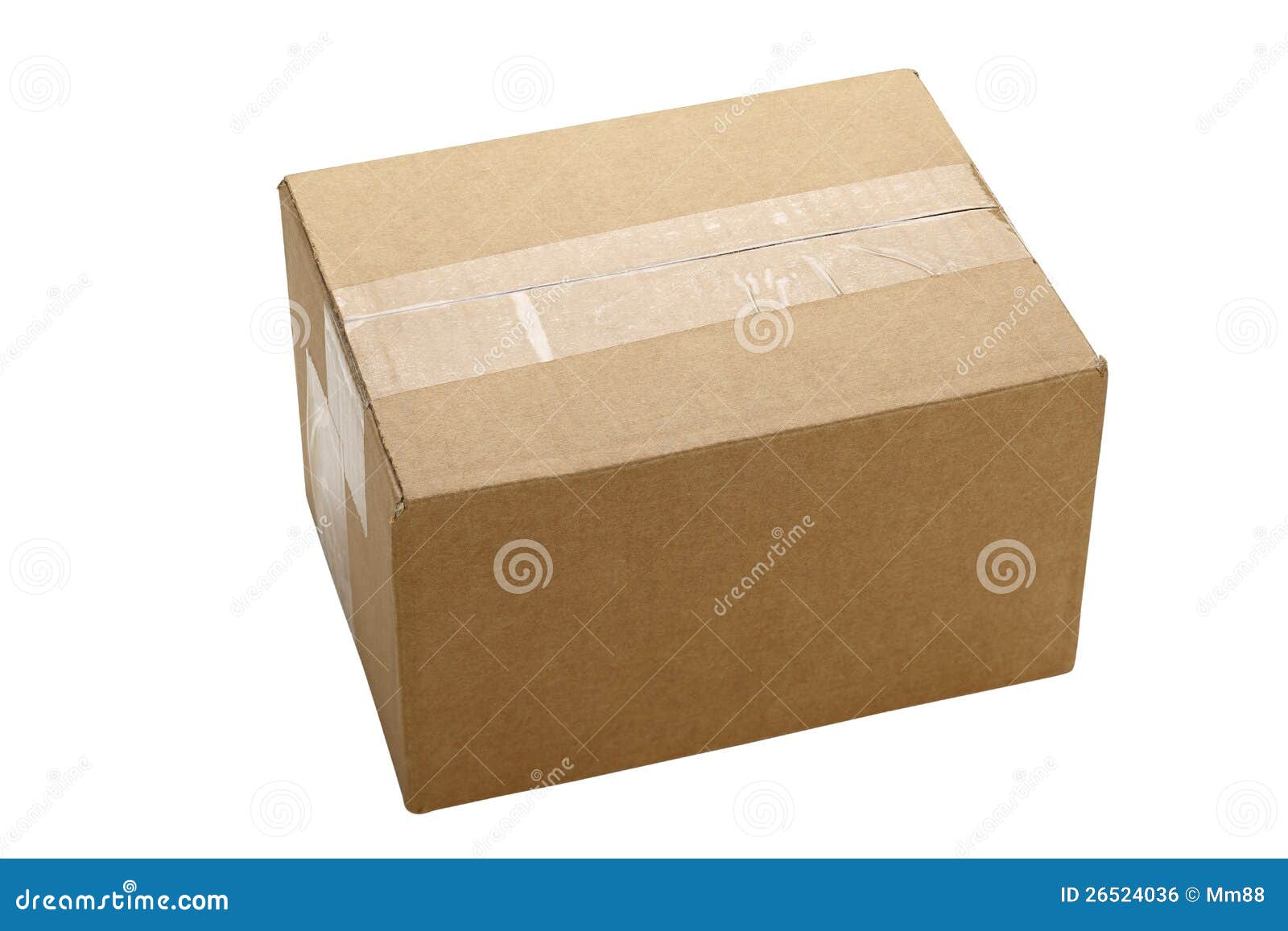 Cardboard box stock photo. Image of space, brown, remote - 26524036