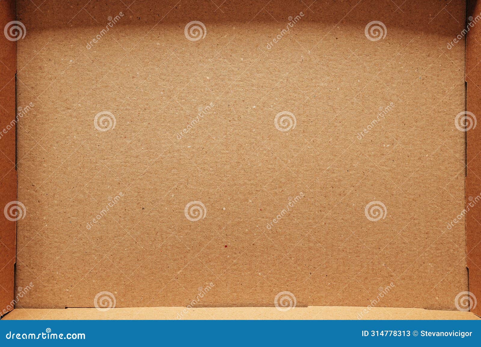 Cardboard Box from Above, Empty Box As Copy Space Stock Image - Image ...