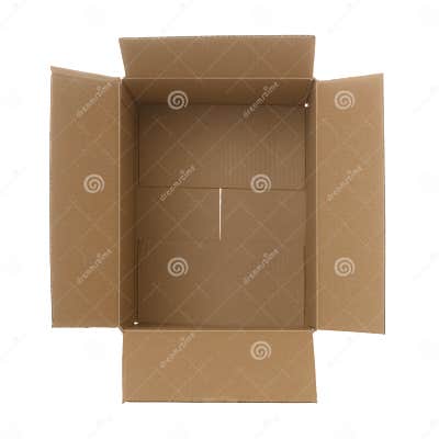 Cardboard box ariel stock image. Image of recycle, cardboard - 4013407