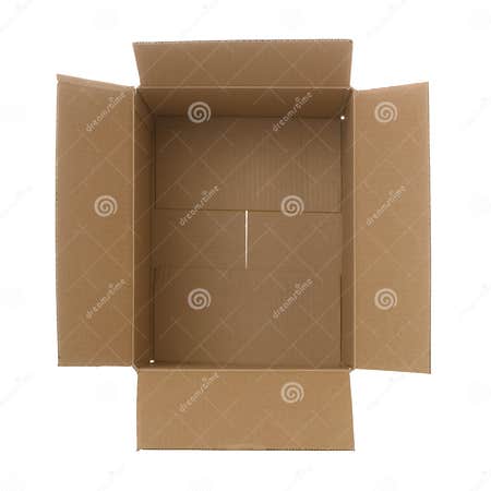 Cardboard box ariel stock image. Image of recycle, cardboard - 4013407