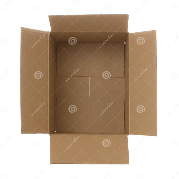Cardboard box ariel stock image. Image of recycle, cardboard - 4013407