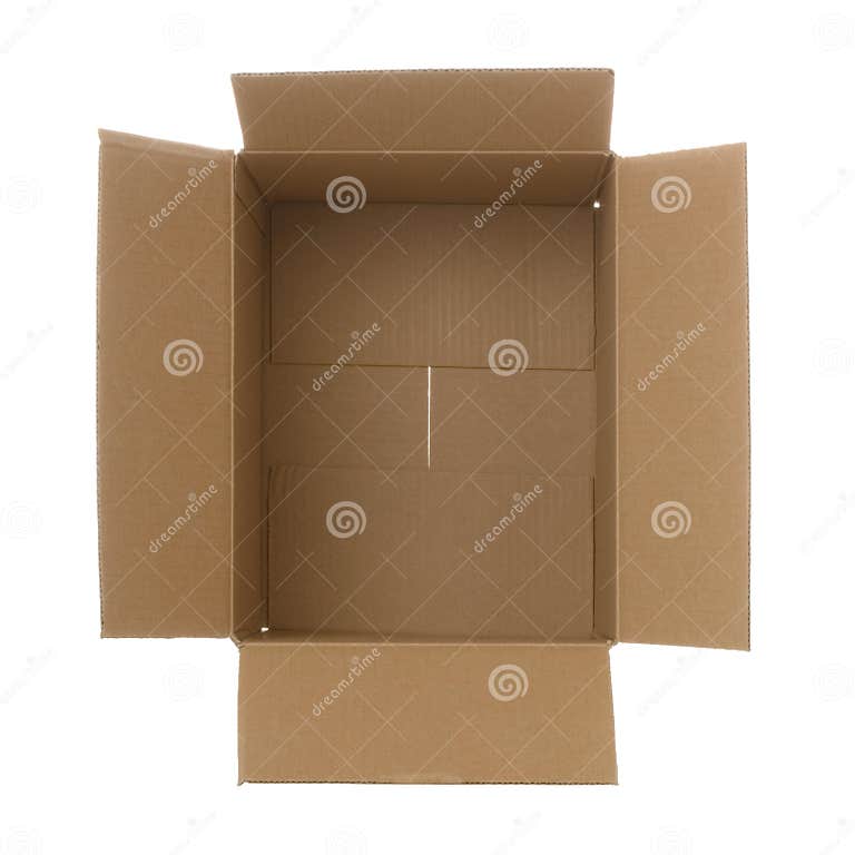 Cardboard box ariel stock image. Image of recycle, cardboard - 4013407
