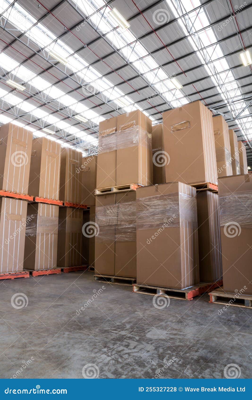 Cardboard box arranged stock photo. Image of industry - 255327228