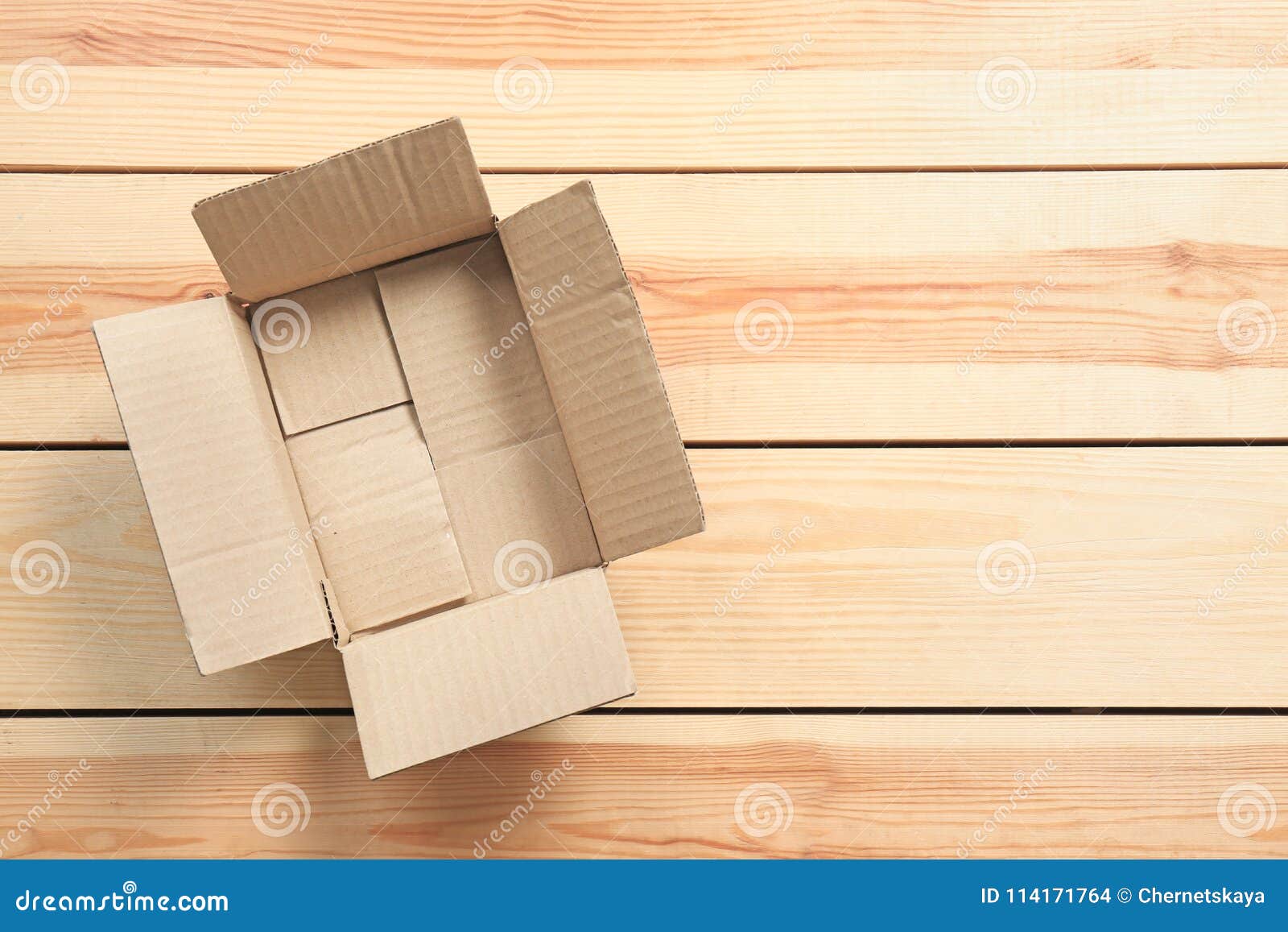 Cardboard Box on Background Stock Photo - Image of container, table ...