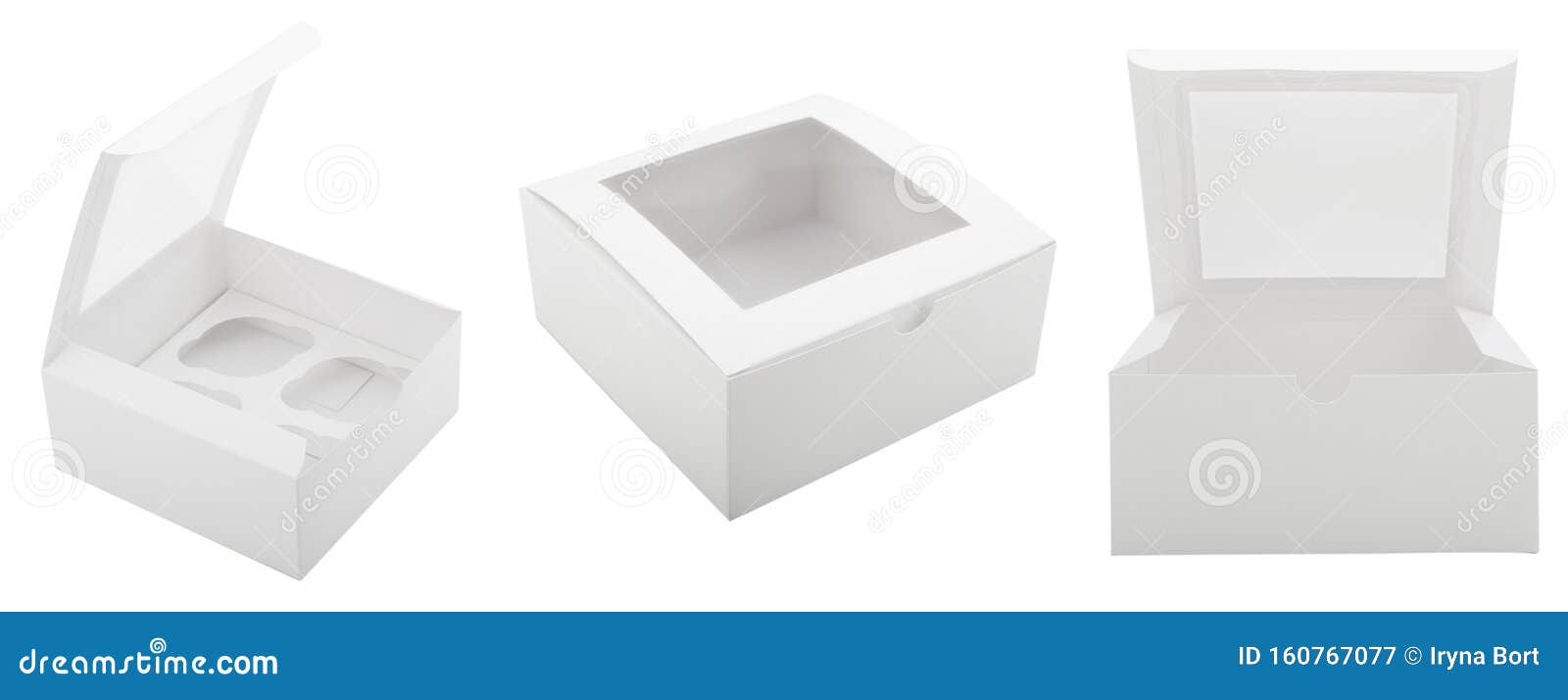 Cardboard box for cakes stock image. Image of storage - 160767077