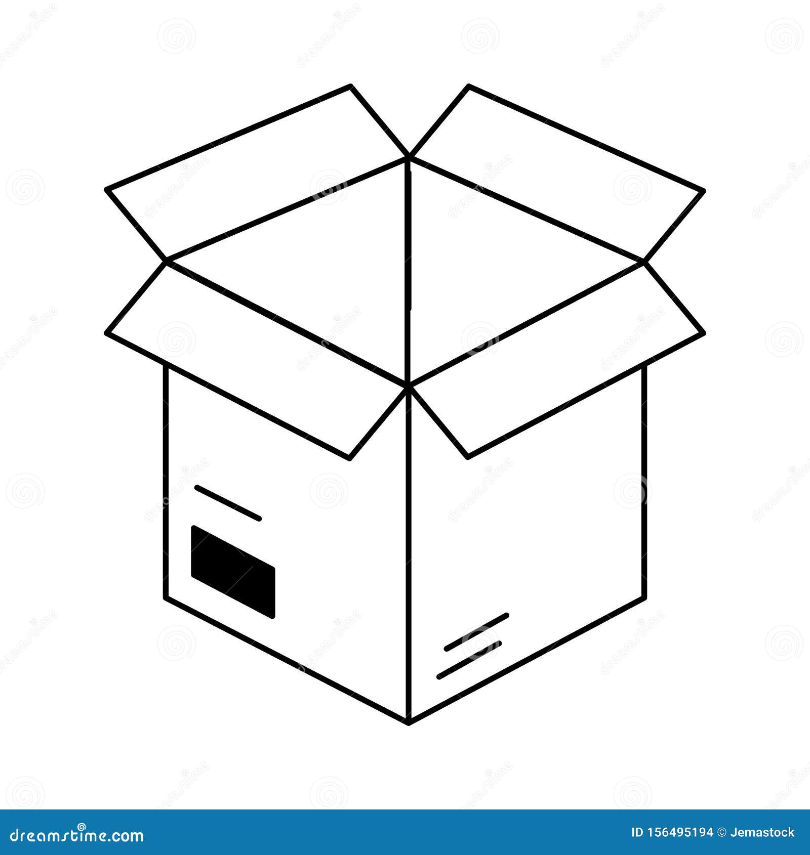 Corrugated Cartoon Box Dieline Template Editable And Resizable Box ...