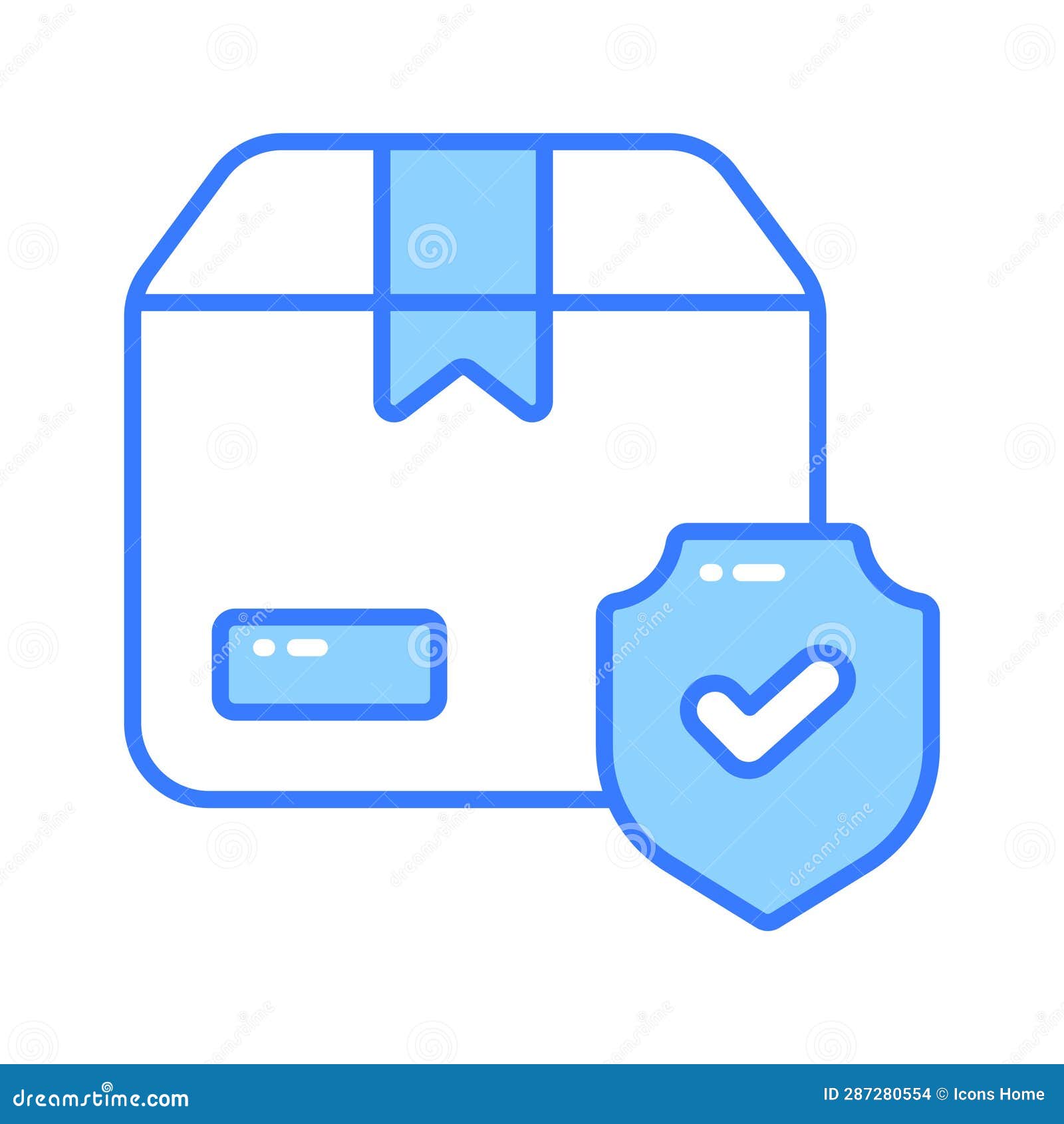 Cardboard Box, Delivery Package, Shipping Box with Shield, Safe ...