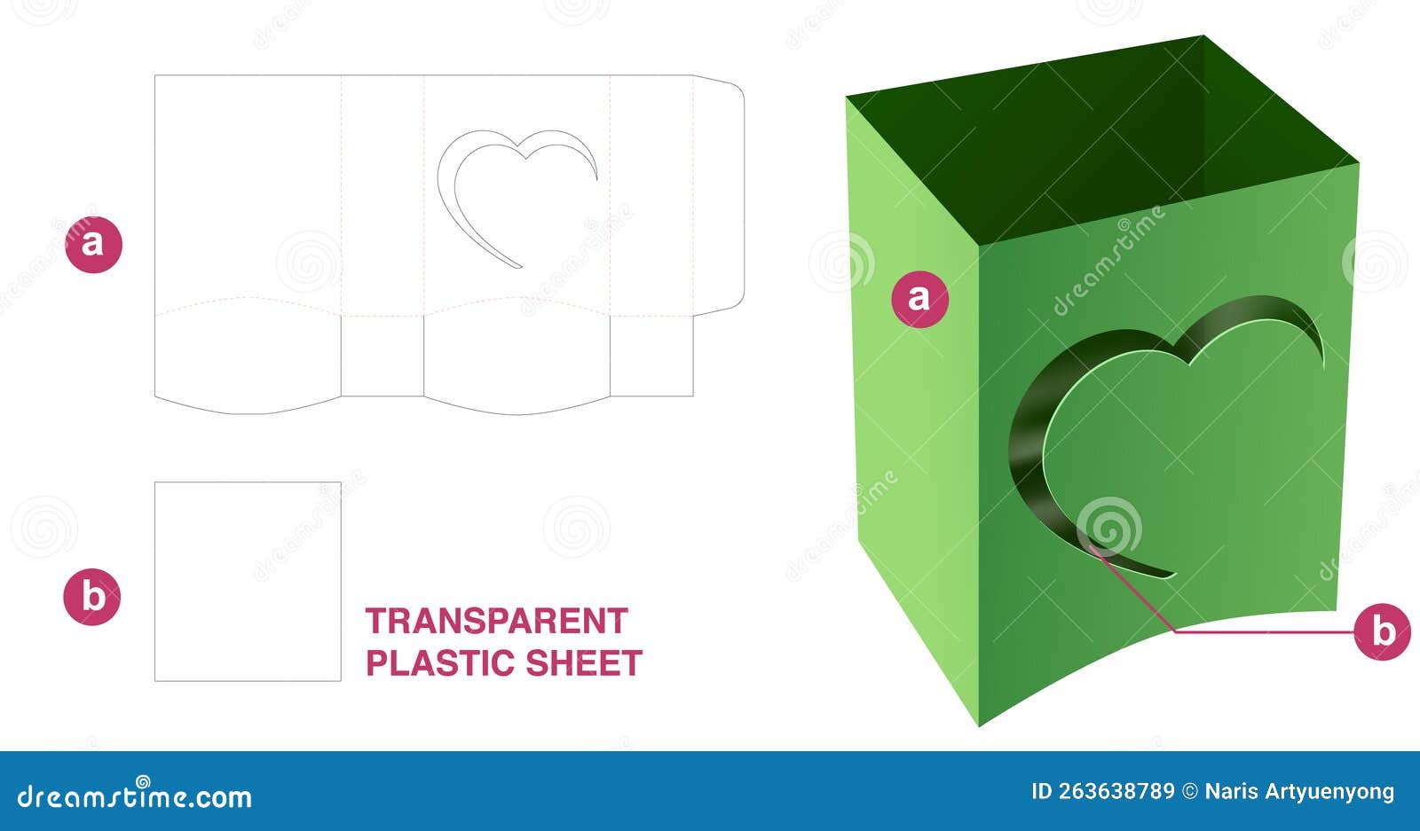 Cardboard Box Die Cut Template Design Stock Vector - Illustration of ...
