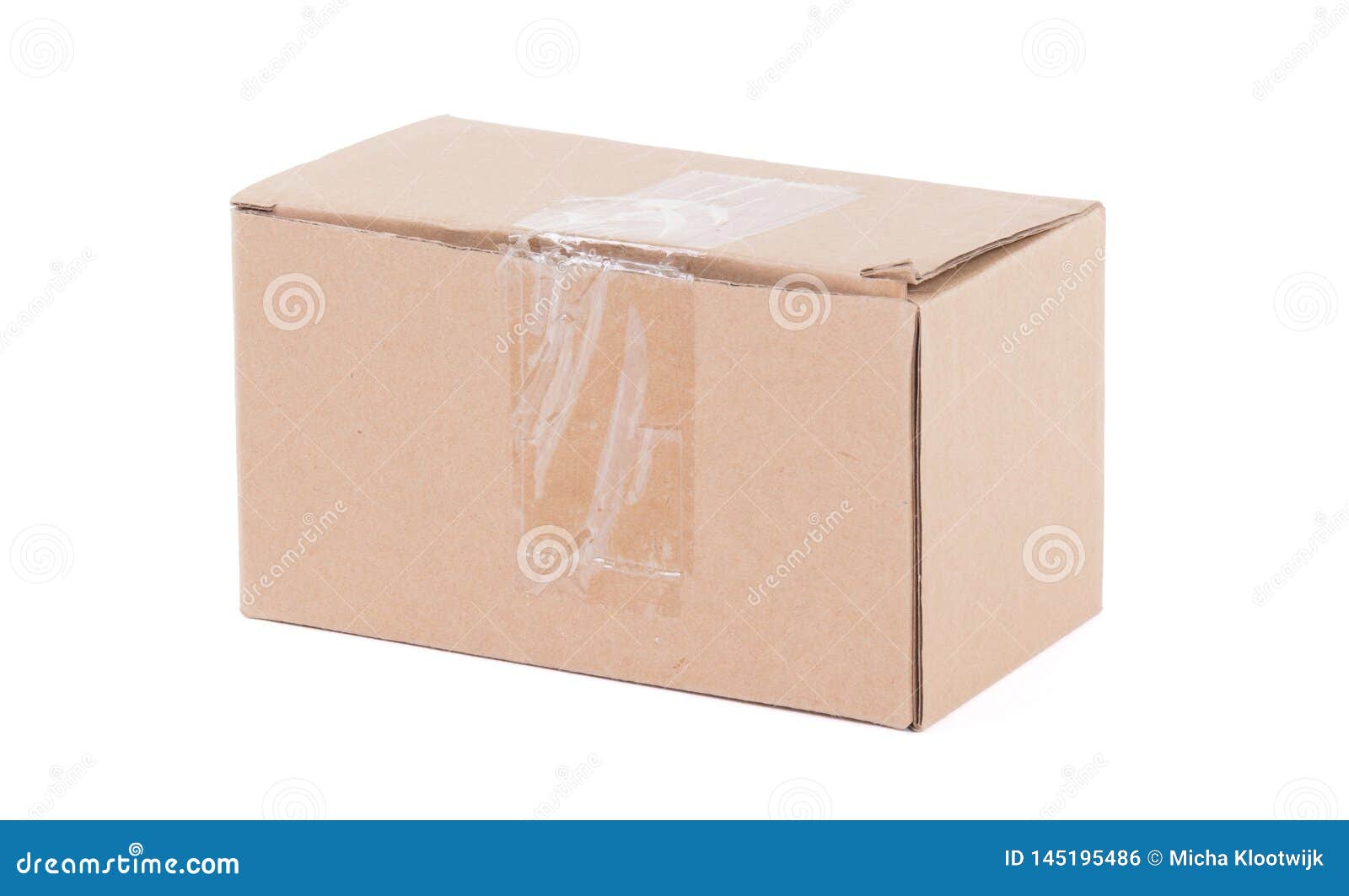 Cardboard Box with Flip Closed Lid, Lid Open Stock Photo - Image of ...