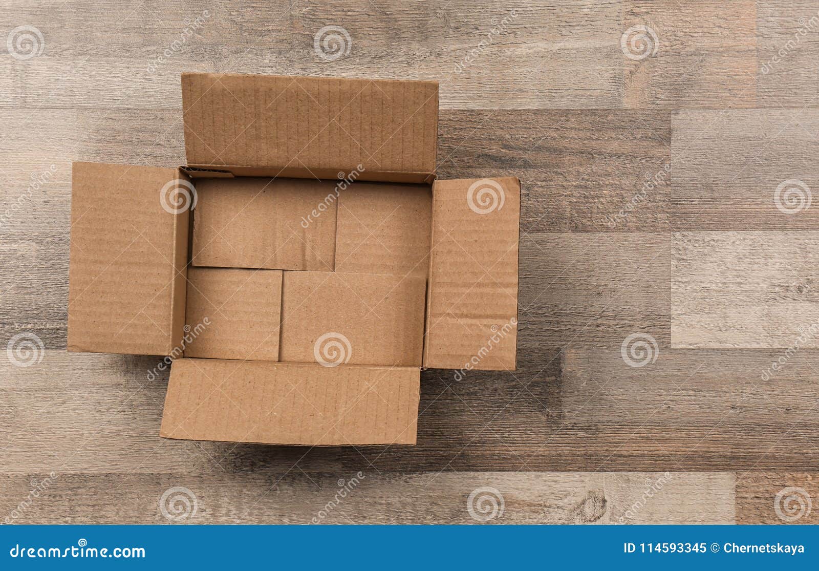 Cardboard box on floor stock image. Image of receive - 114593345