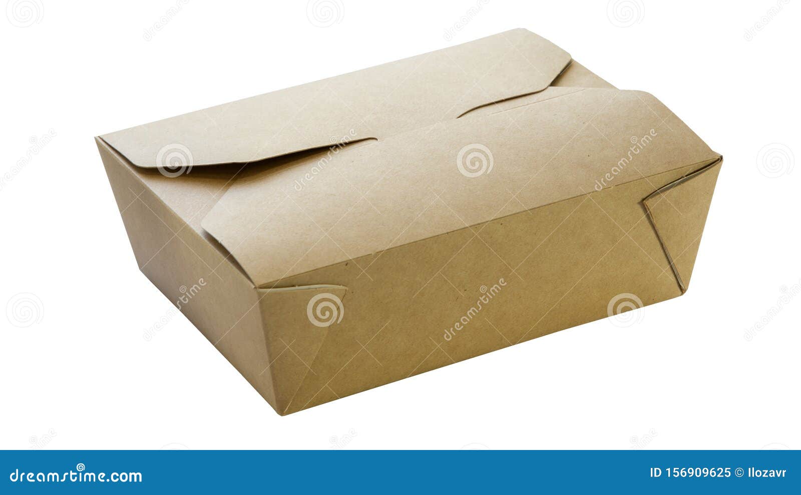 Cardboard box for food stock image. Image of convenience - 156909625