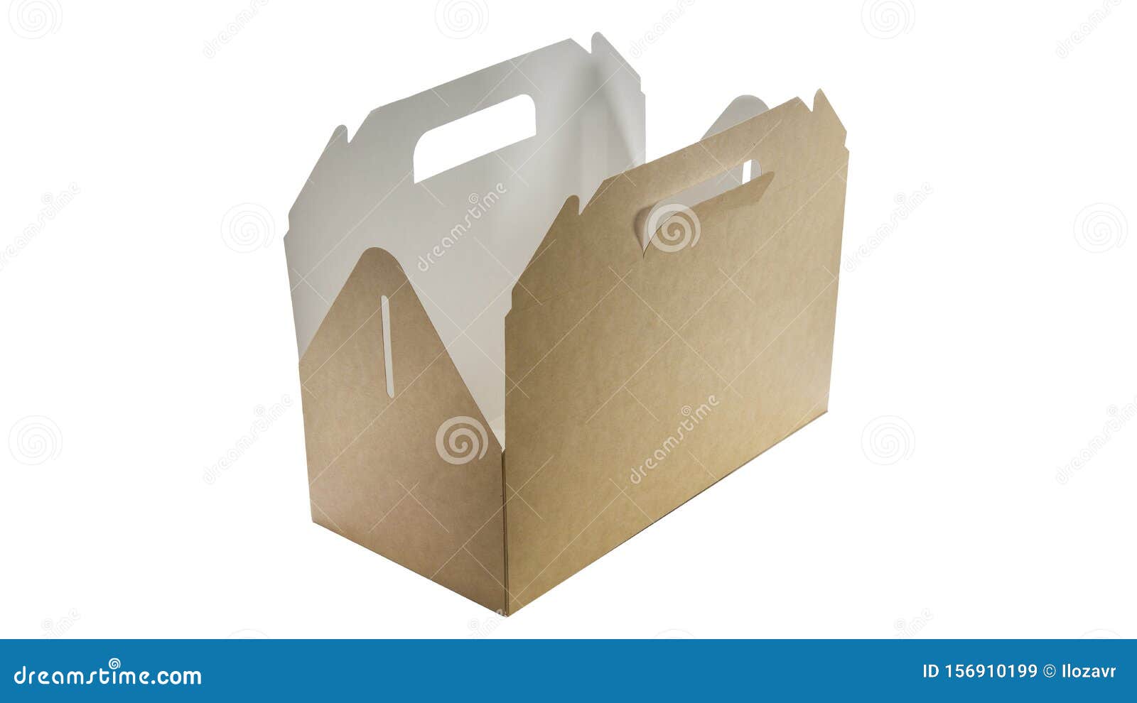 Cardboard box for food stock image. Image of compact - 156910199