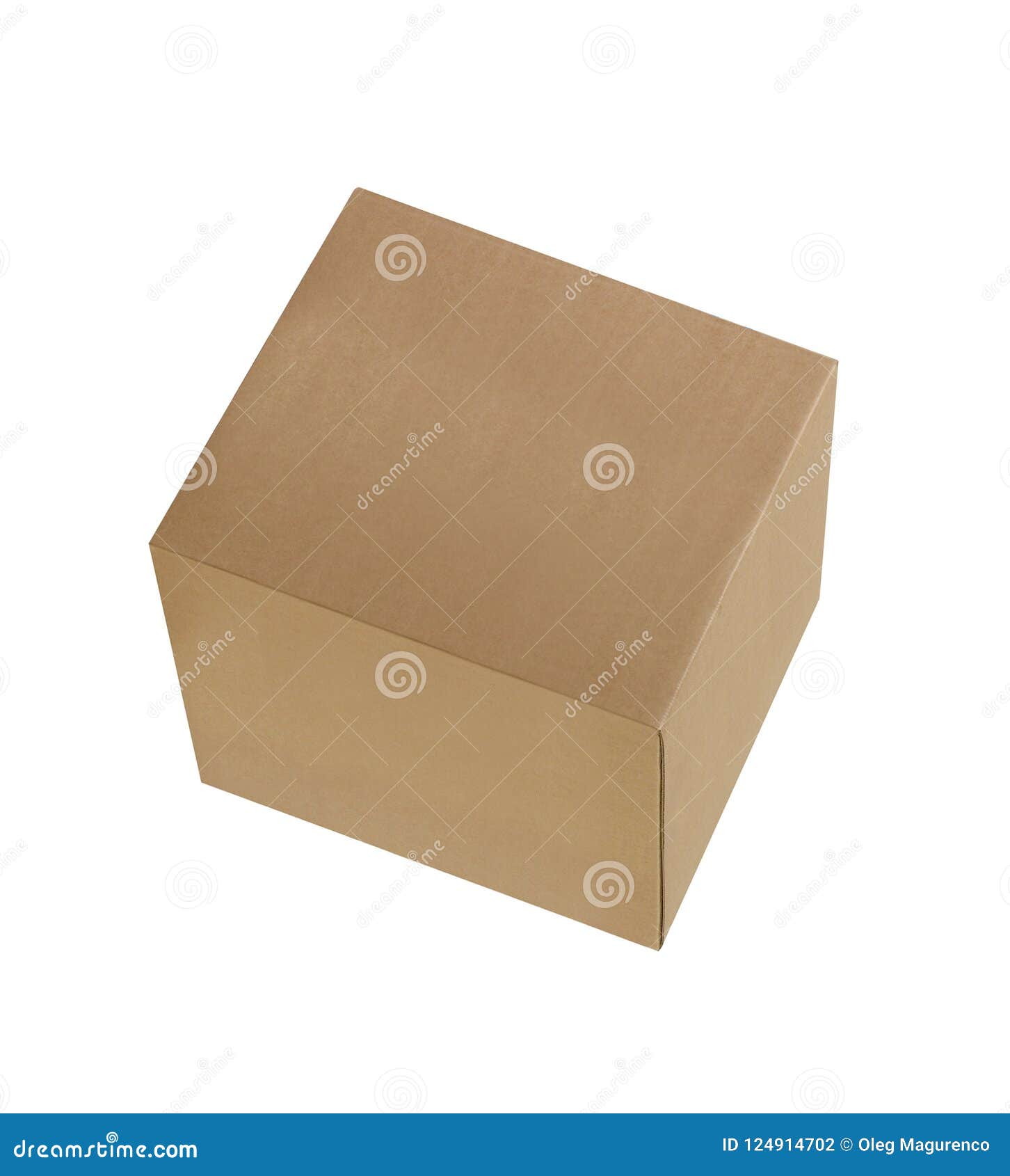 Cardboard Box Front Side with Isolated Stock Photo - Image of deliver ...