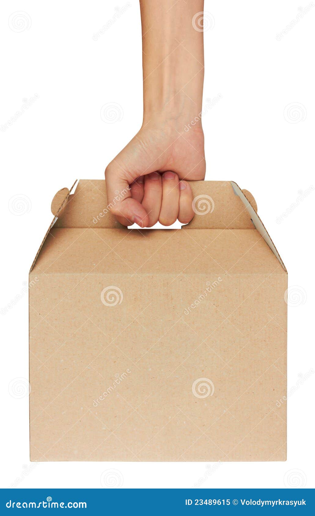 Cardboard Box In Hand Royalty-Free Stock Photography | CartoonDealer ...