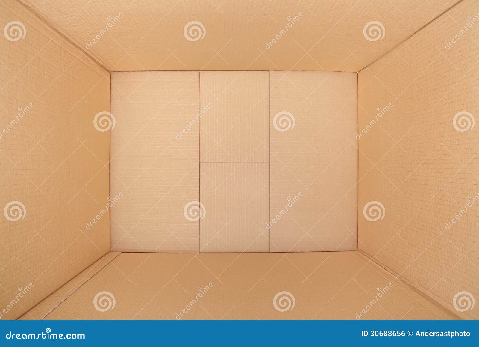 Cardboard box, inside view stock photo. Image of packet - 30688656