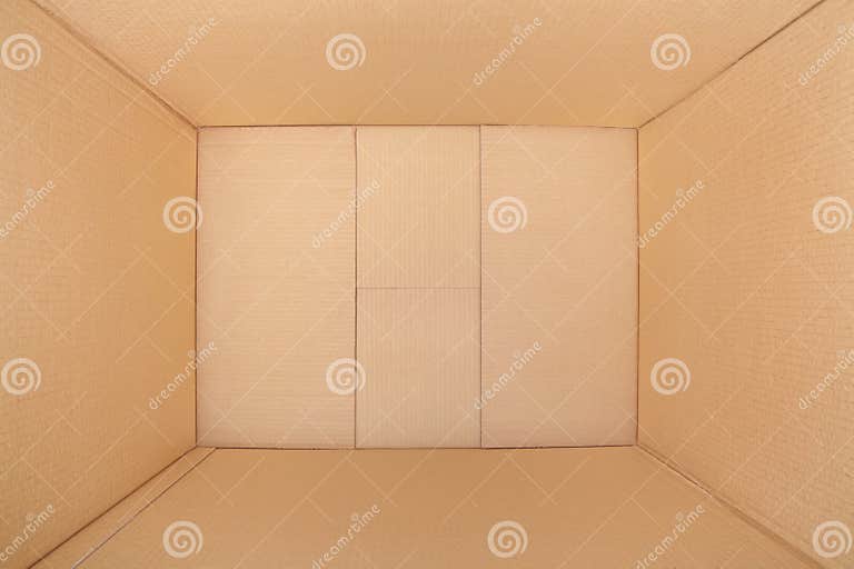 Cardboard box, inside view stock photo. Image of packet - 30688656