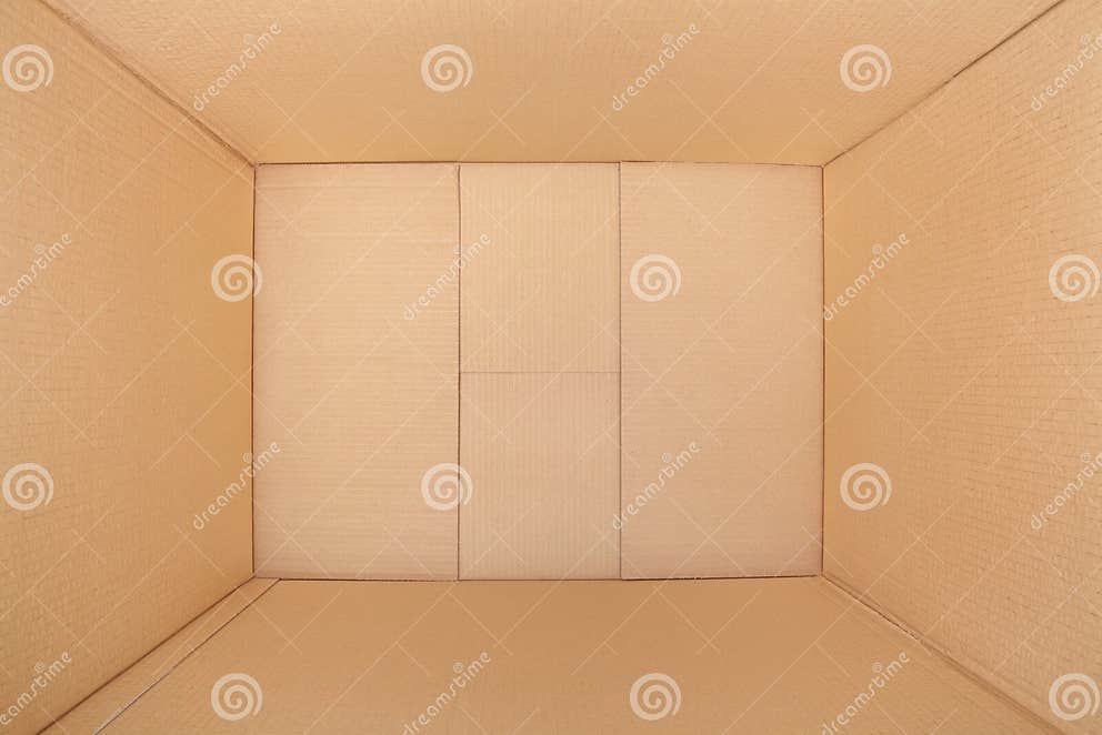 Cardboard box, inside view stock photo. Image of packet - 30688656