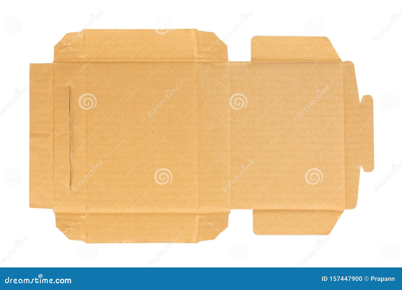 The Cardboard Box Layout Isolated on Background Stock Photo - Image of ...