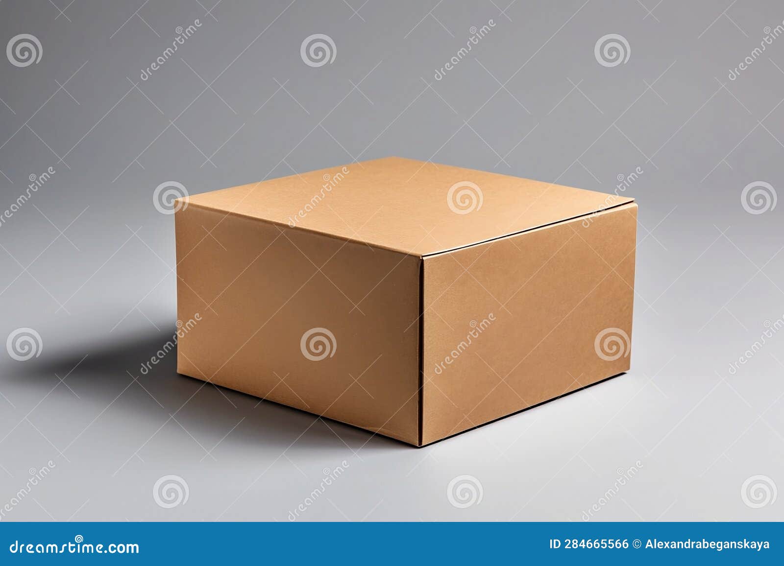 Cardboard box with lid stock illustration. Illustration of store ...