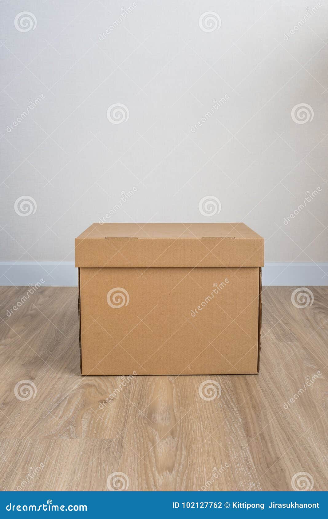 Cardboard box with lid stock photo. Image of delivery - 102127762