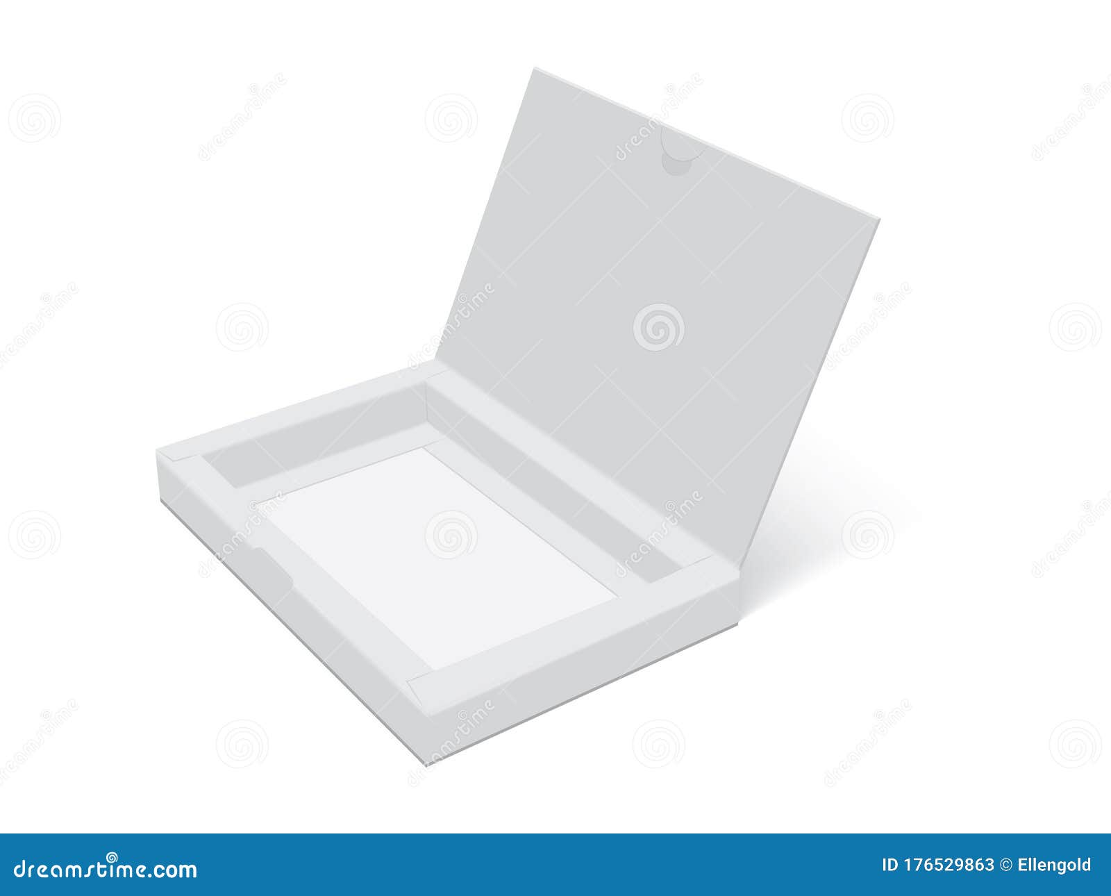 Cardboard Box Open Easy To Change Colors Stock Vector - Illustration of ...