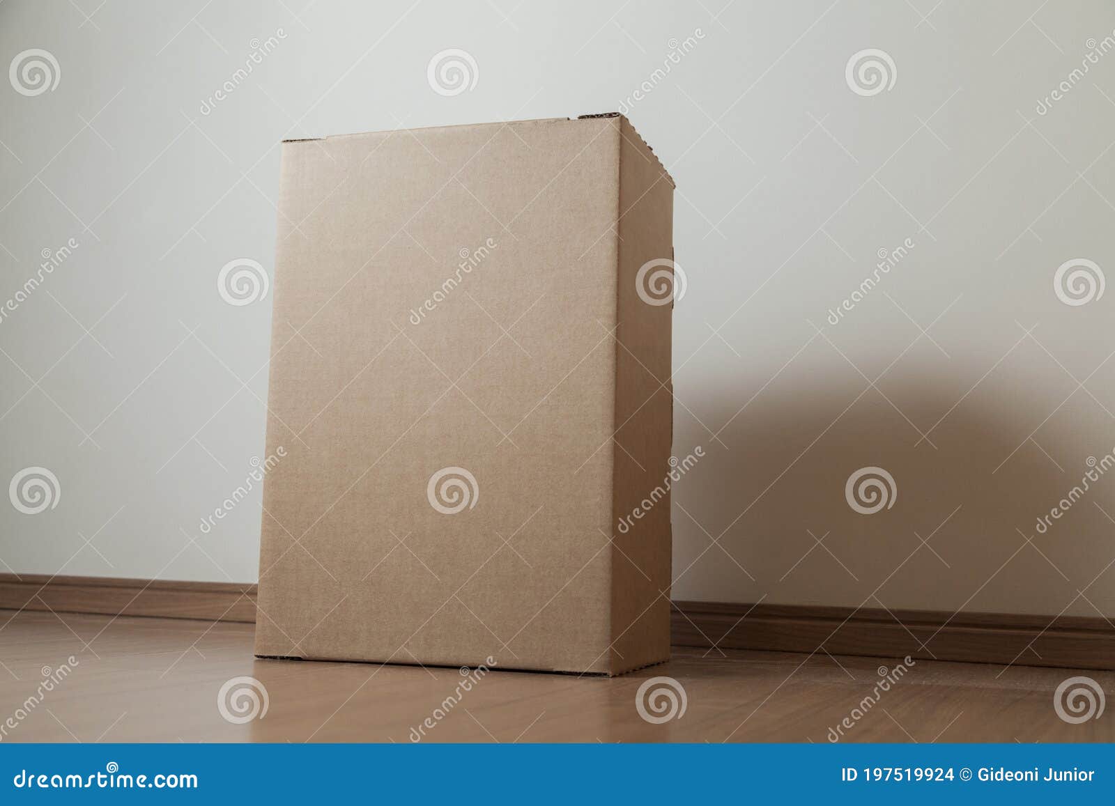 Cardboard Box with Order Placed on the Floor Stock Photo - Image of ...