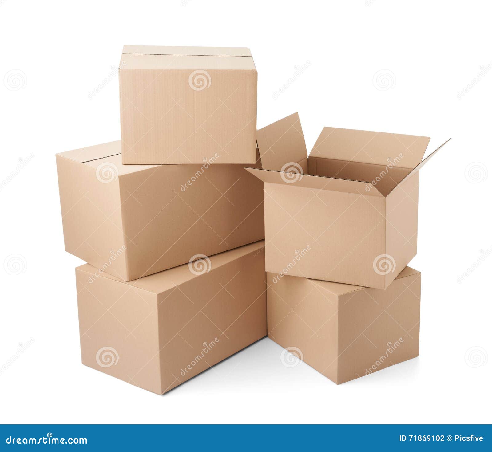 Cardboard Box Package Moving Transportation Delivery Stock Photo ...