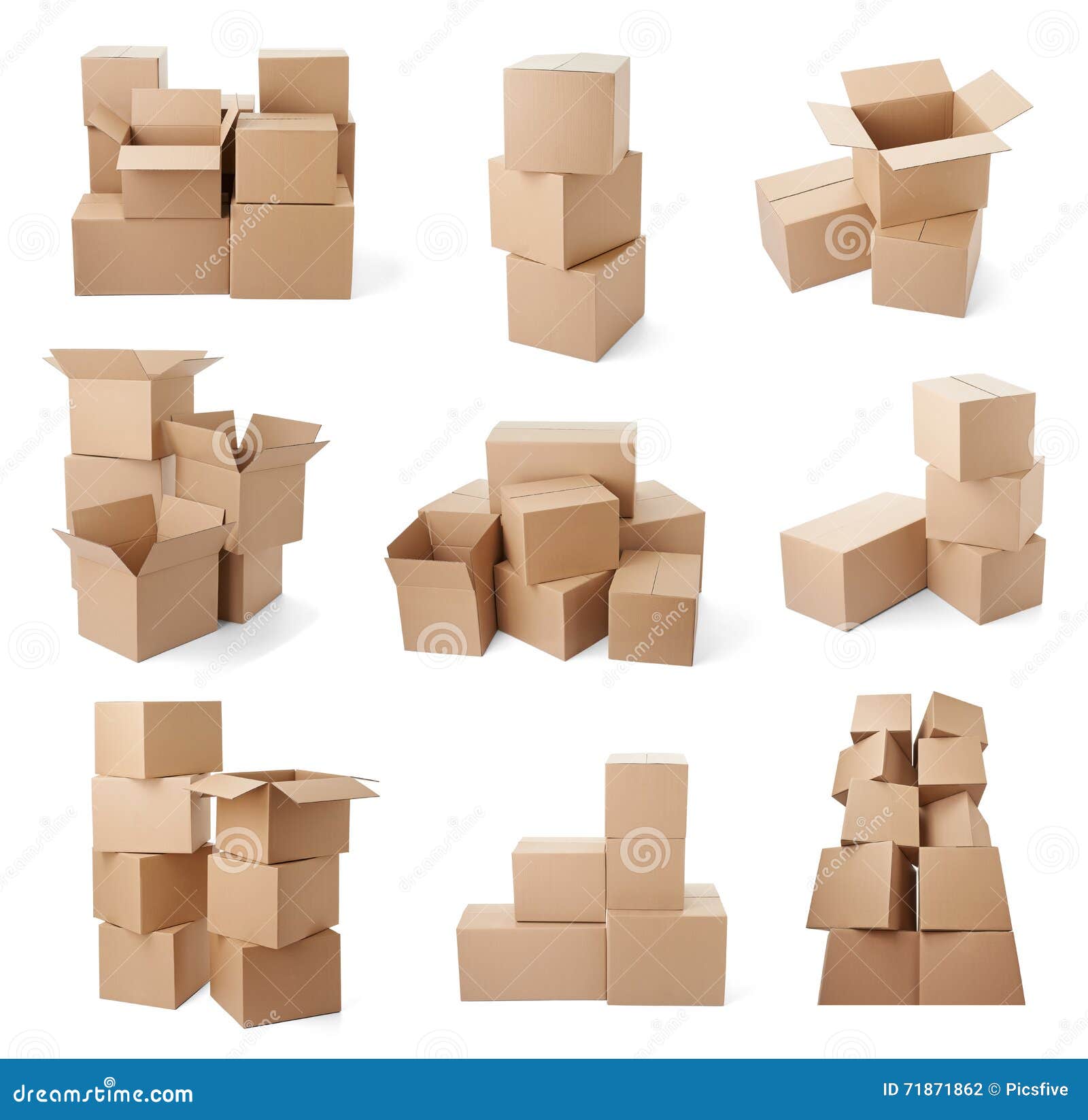 Cardboard Box Package Moving Transportation Delivery Stock Photo ...