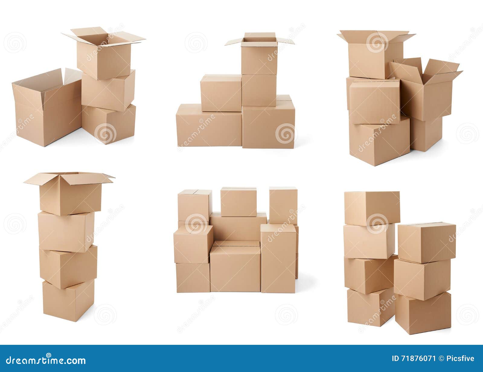 Cardboard Box Package Moving Transportation Delivery Stock Image ...