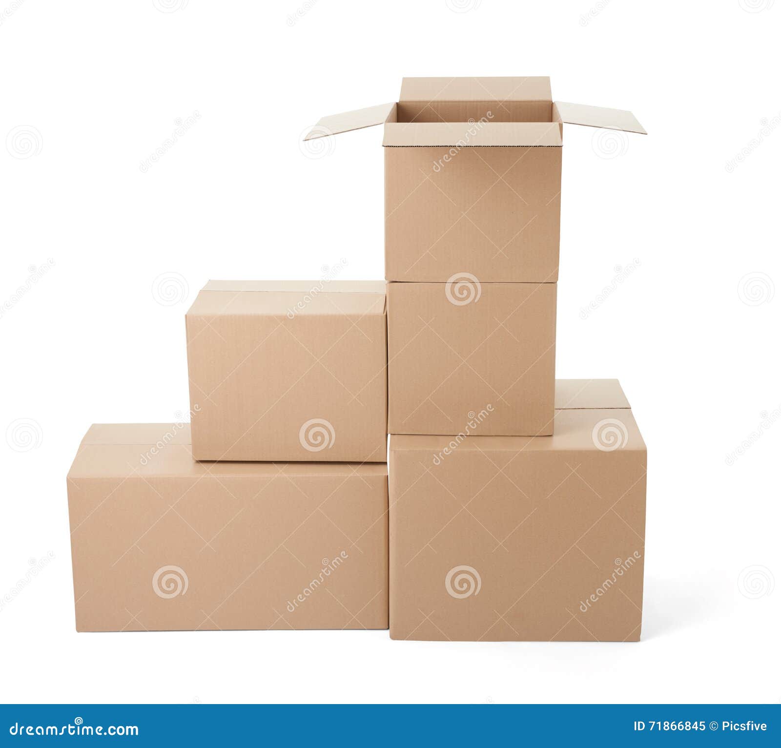 Delivery Man With Stack Of Boxes Stock Image | CartoonDealer.com #58562977