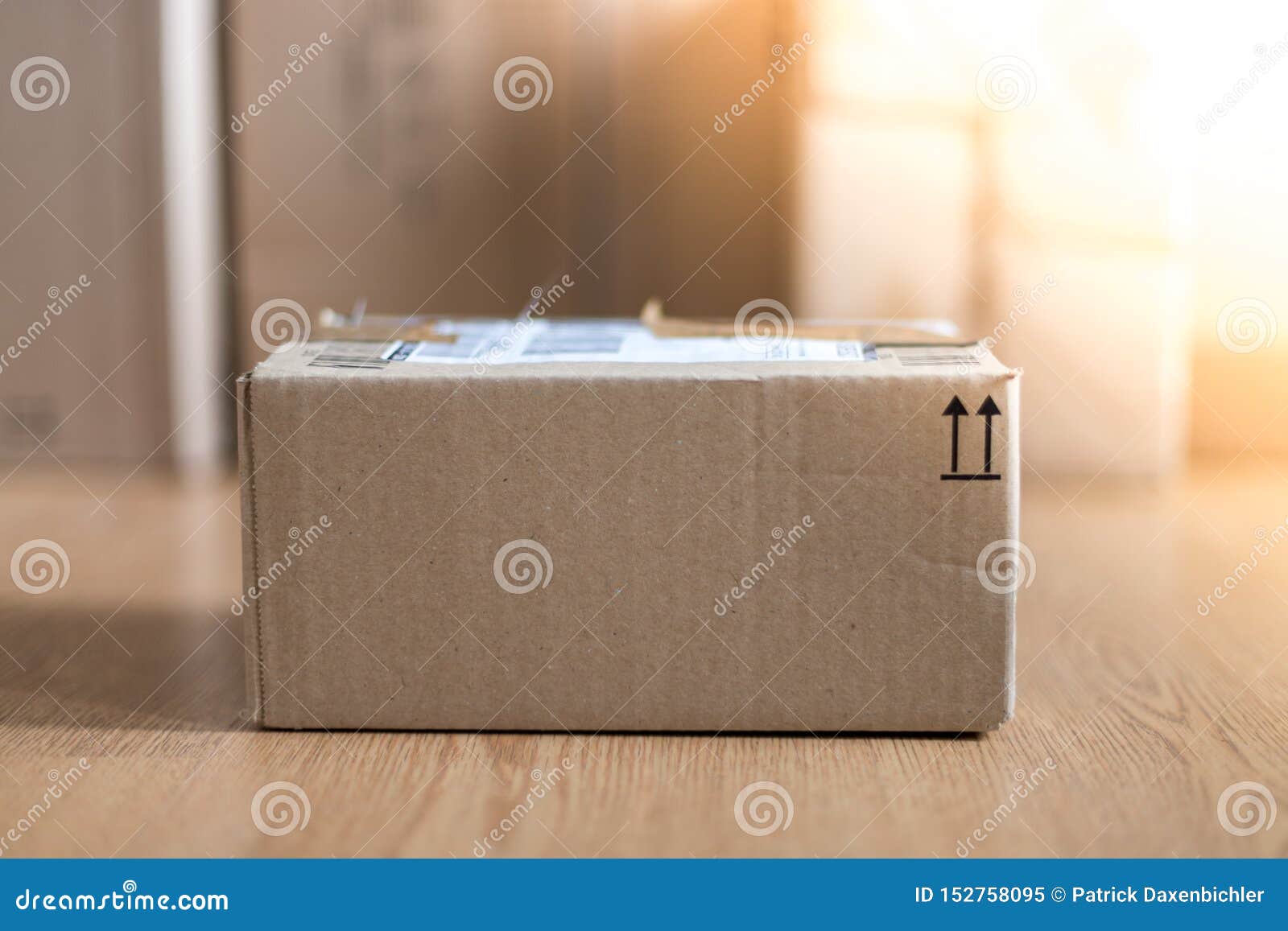 Cardboard Box Package, Shipping Concept: Preparing for Delivery Stock ...