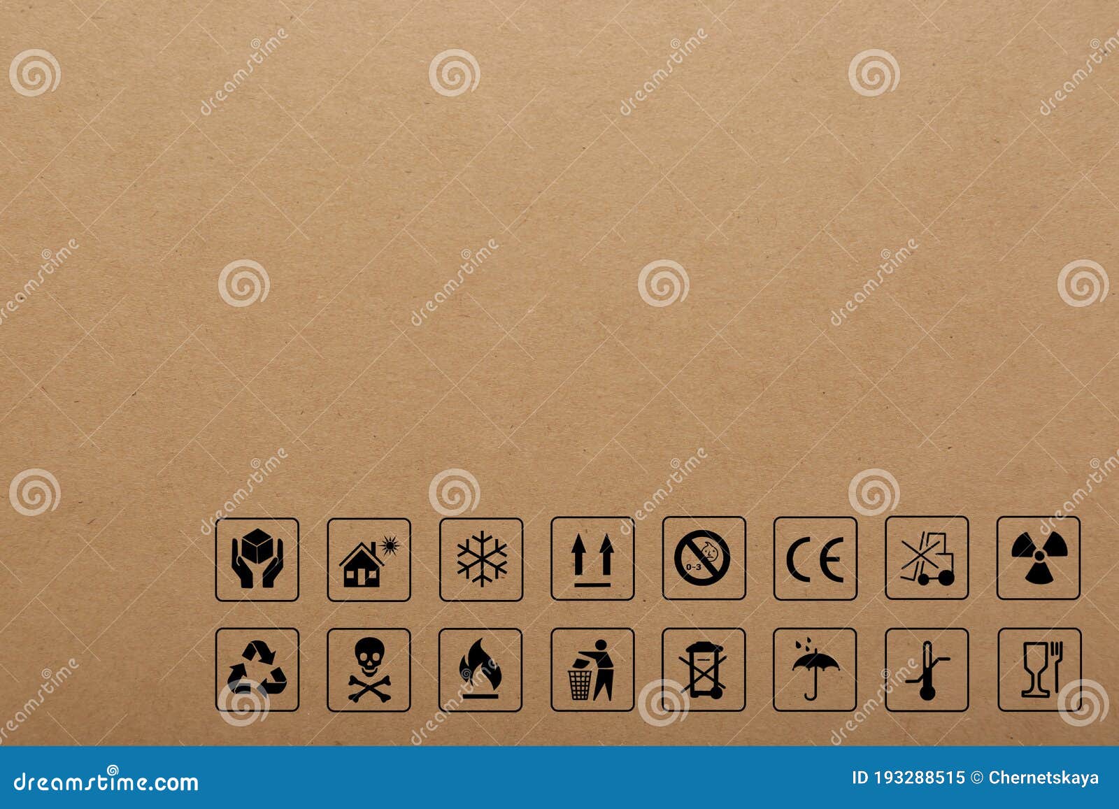 Set Cardboard Box Symbols Stock Photos - Free & Royalty-Free Stock ...