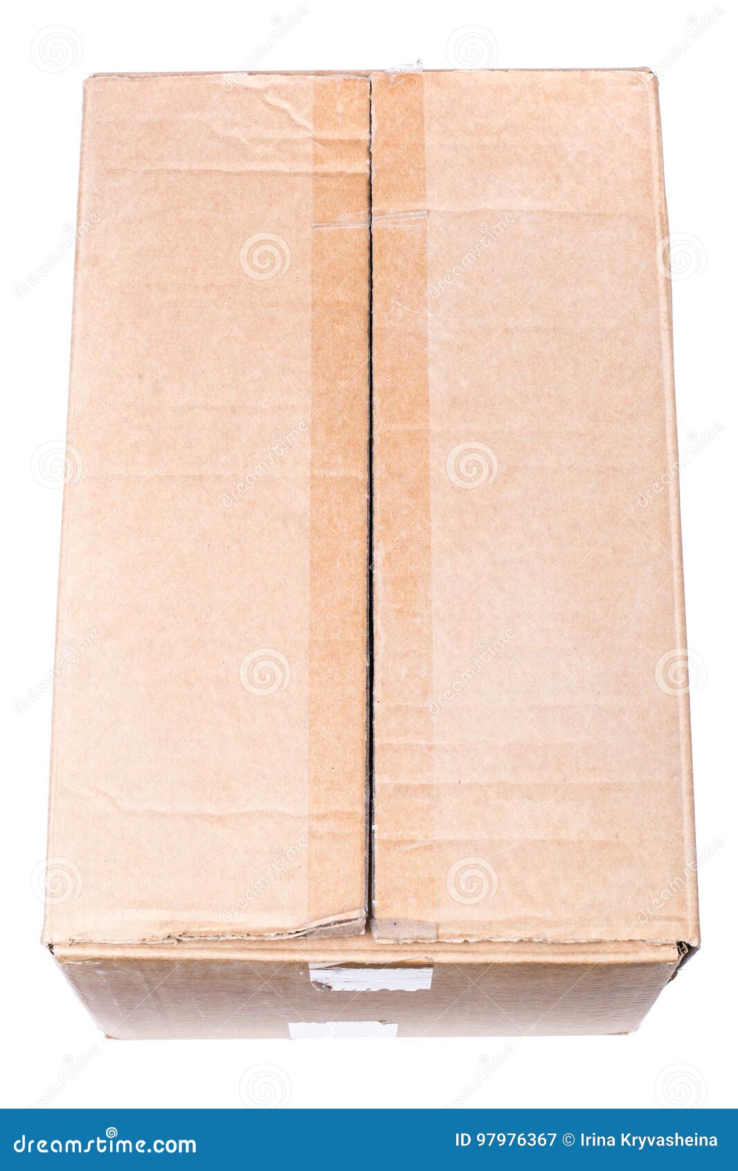 Cardboard Box for Packing on White Background Stock Image - Image of ...