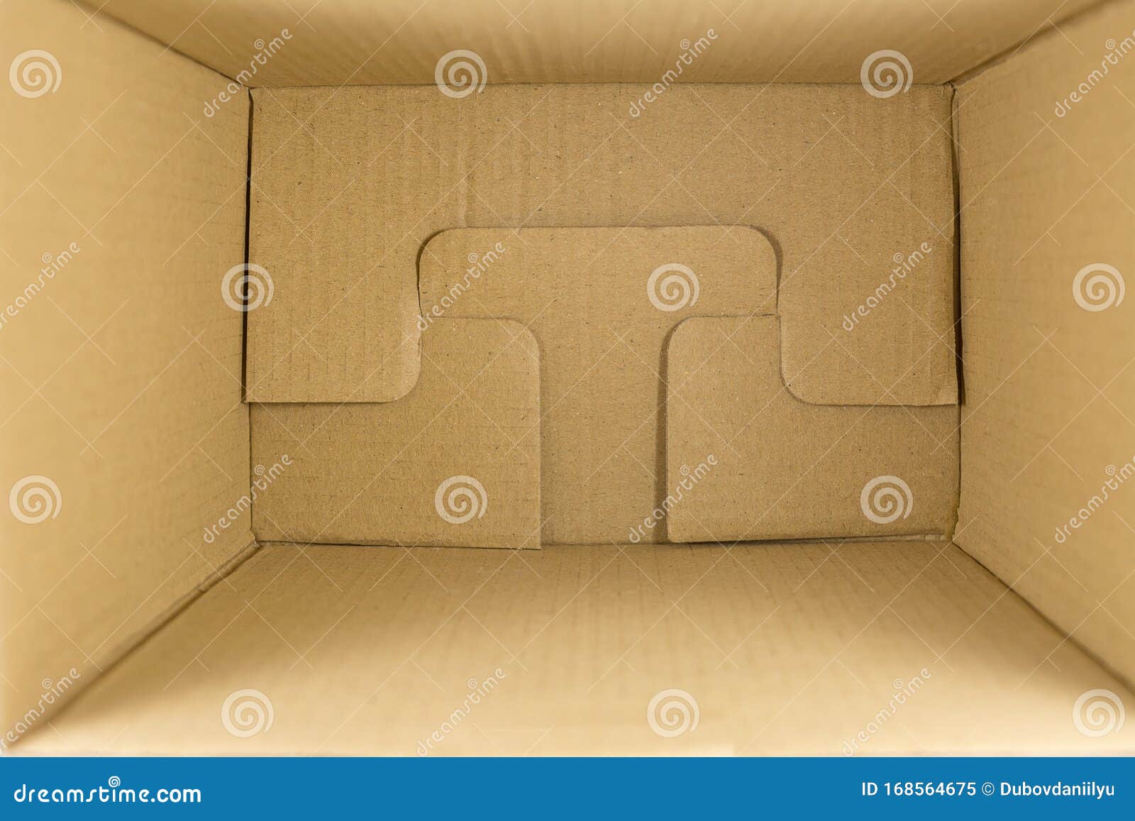 Cardboard Box for Parcels Inside Stock Image - Image of gift, excited ...