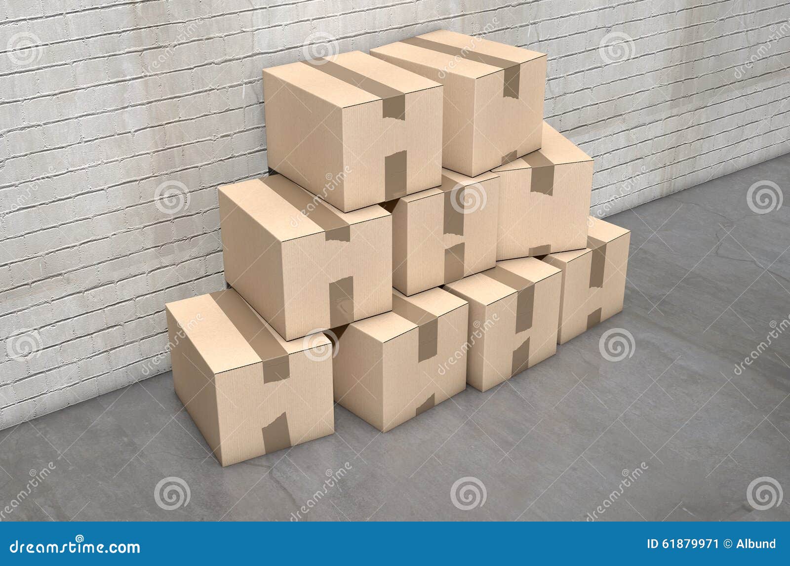 Cardboard Box Pile Industrial Stock Image - Image of packing, pile ...