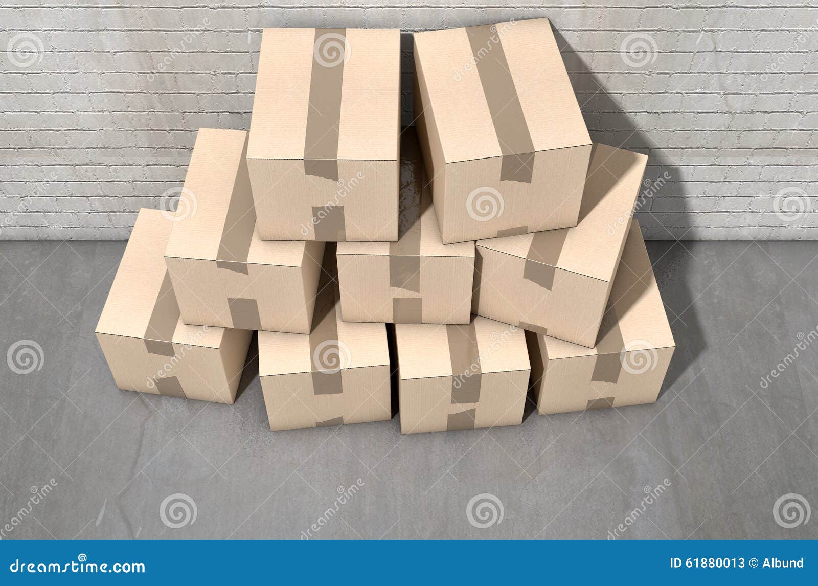 Cardboard Box Pile Industrial Stock Image - Image of estate, packing ...
