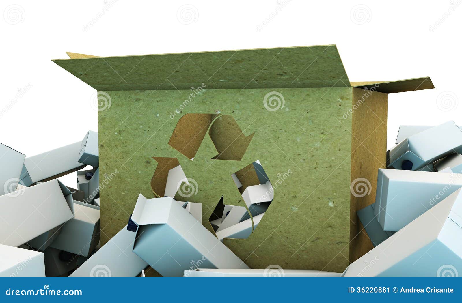 Cardboard box stock illustration. Illustration of recoup - 36220881