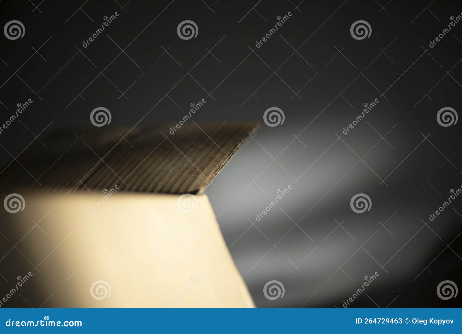 Cardboard Box. Cardboard in Room Stock Image - Image of indoors ...