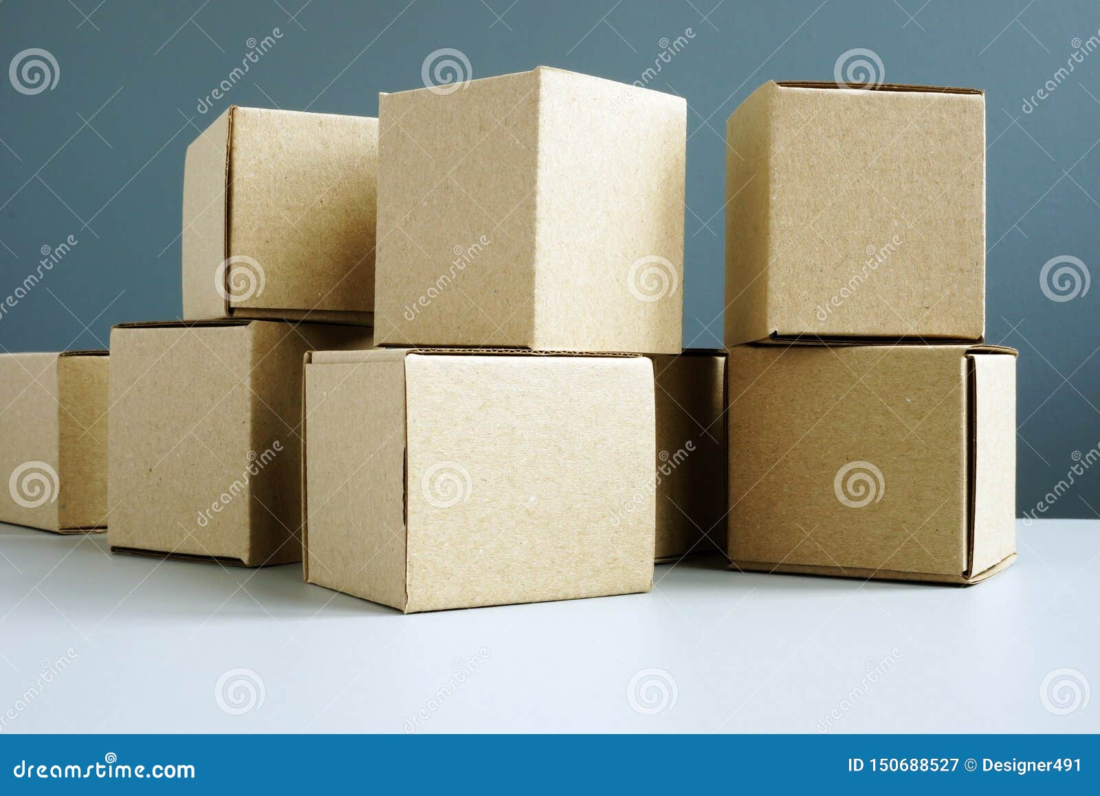 Cardboard Box for Shipping and Delivery Stock Image - Image of package ...