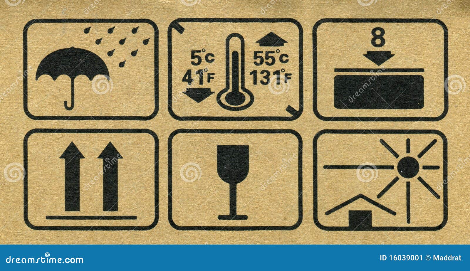 Cardboard Box Symbols Stock Photo | CartoonDealer.com #16039001