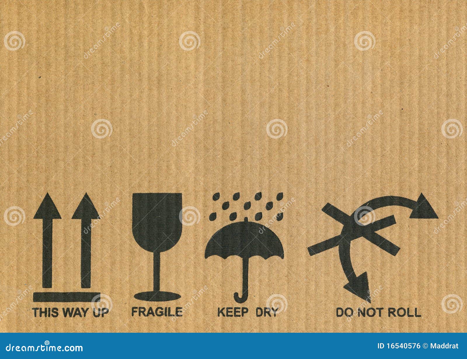 Cardboard box symbols stock photo. Image of illustration - 16540576