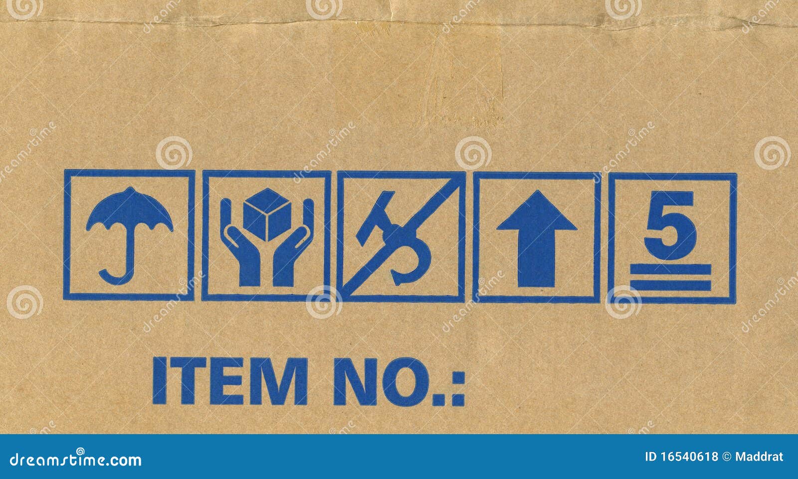 Cardboard box symbols stock photo. Image of logistics - 16540618