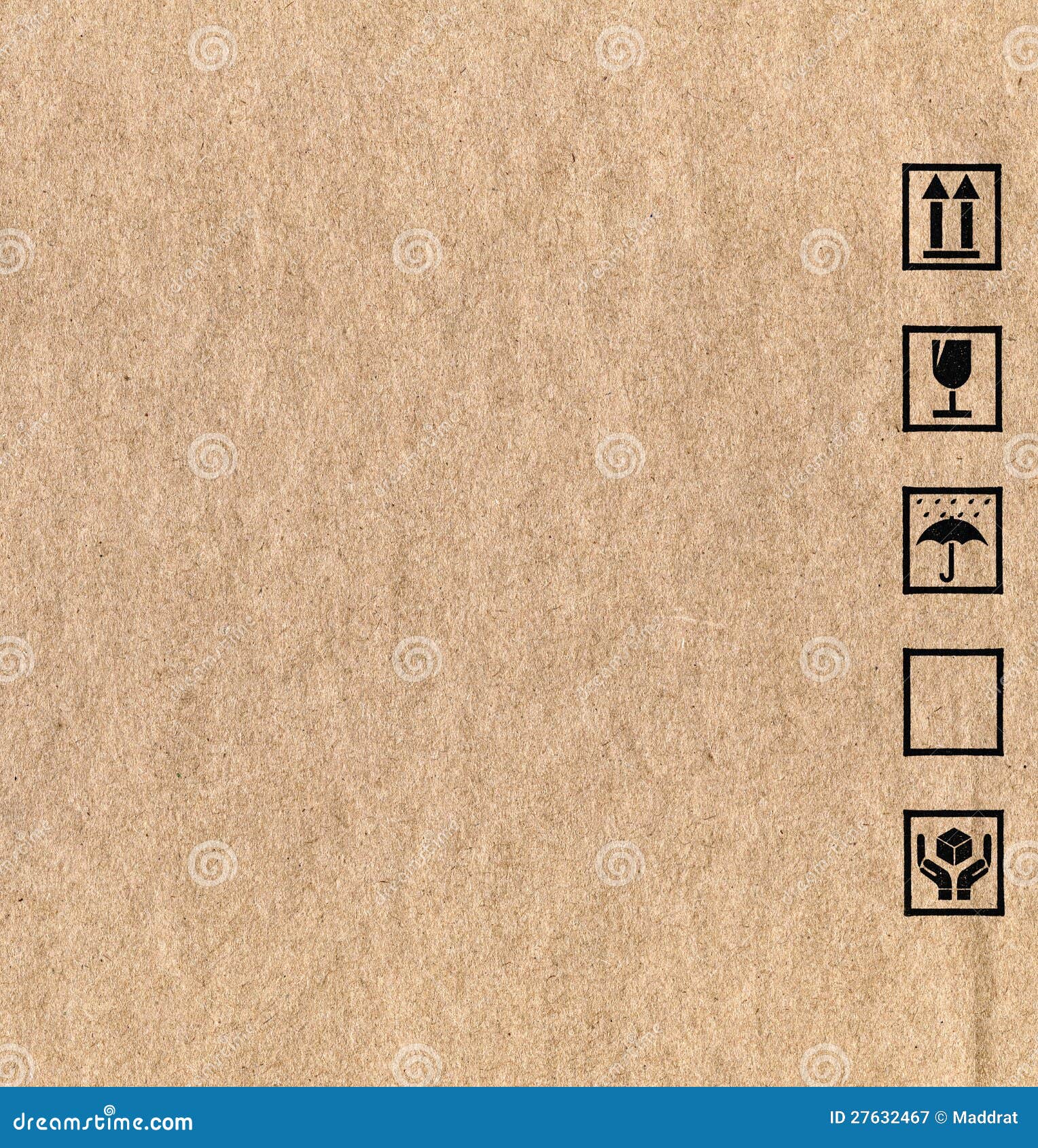 Cardboard box symbols stock illustration. Illustration of merchandise ...