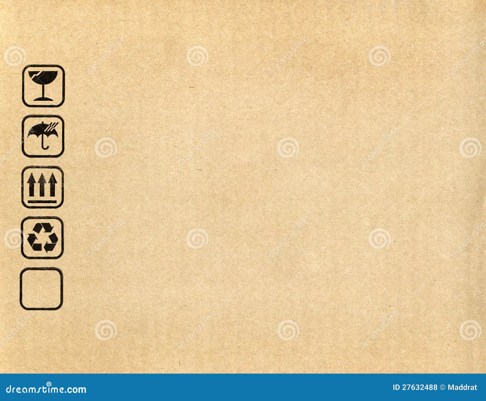 Cardboard box symbols stock illustration. Illustration of industrial ...