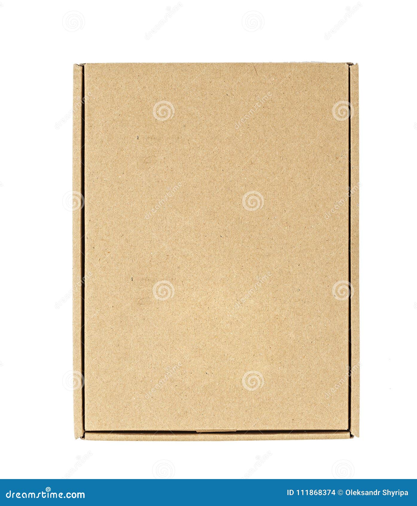 Cardboard box top view stock photo. Image of case, cargo - 111868374