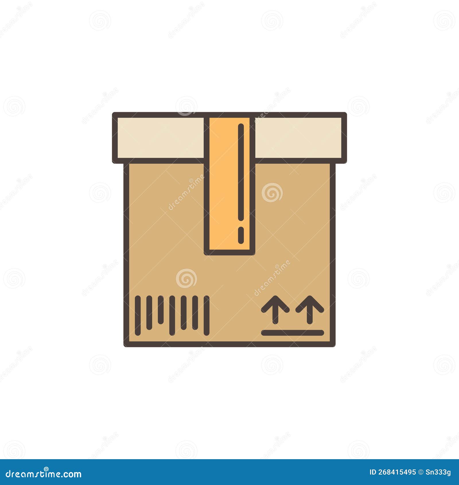 Inventory Concept Icon, Color, Line, Outline Vector Sign, Linear Style ...
