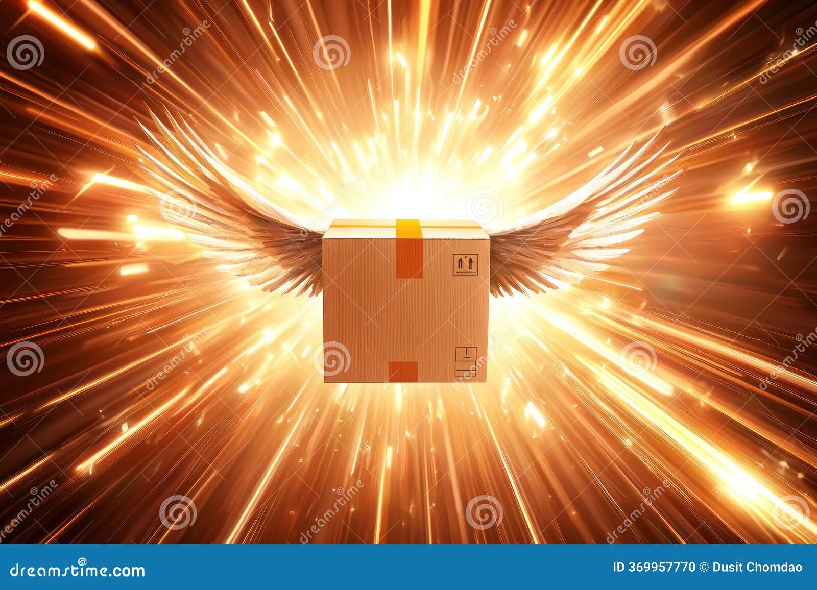 Delivery And Dynamic Loading Bar. Human Hand Activates Delivery Process ...