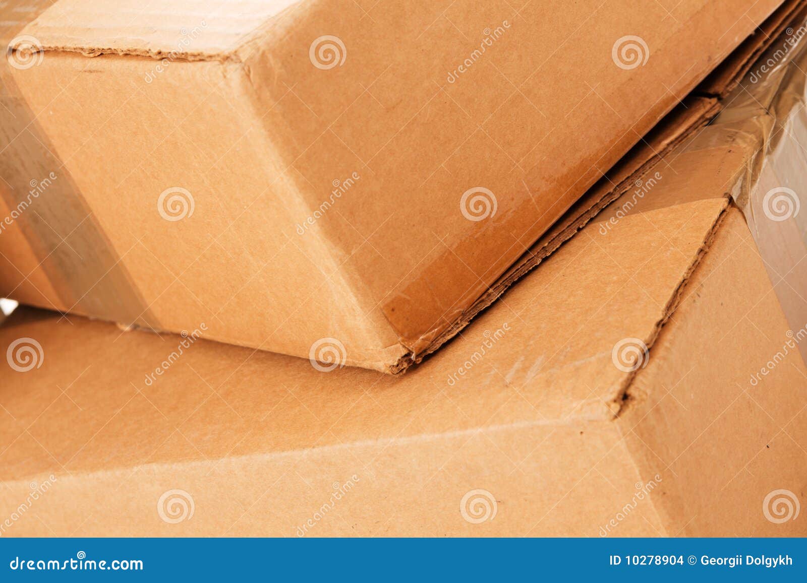 Cardboard boxes stock photo. Image of packing, packaging - 10278904